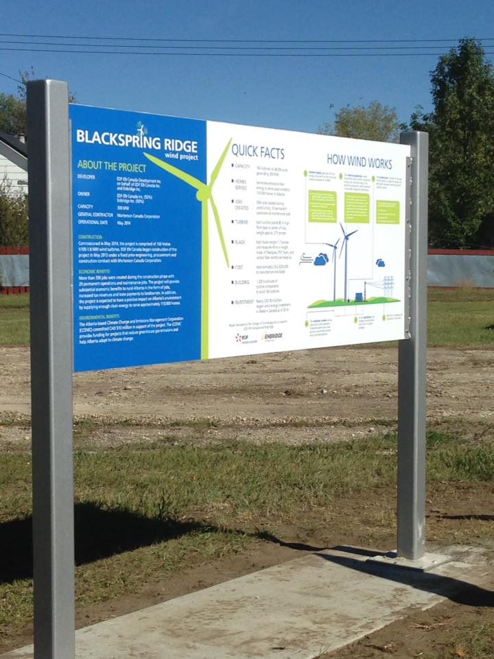 Blackspring Ridge Signage | Village of Carmangay